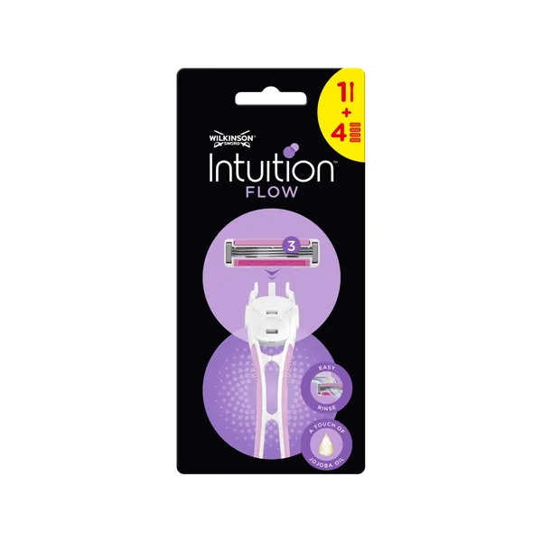 Ženski brijač WILKINSON intuition flow 3 hybrid 1kom + 4 zamenske glave