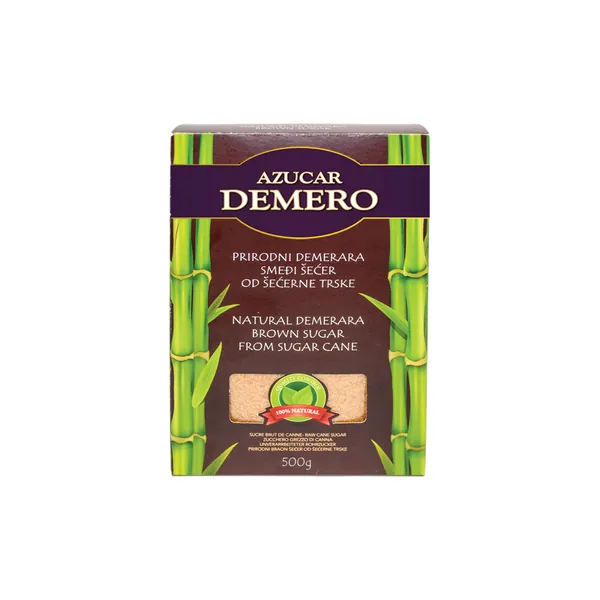 Smedji šećer DEMERARA nerafinirani 500g(kesa)