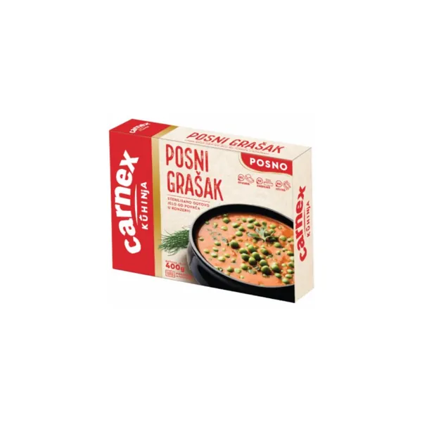Gotova jela CARNEX posni grašak 400g