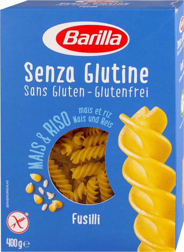 Testenine Fusilli BARILLA bez glutena 400g