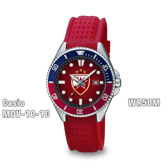 čFK CRVENA ZVEZDA ženski ručni sat Casio MDV-10-1C