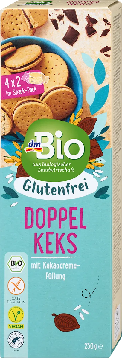 DM BIO sendvič keks bez glutena 230g