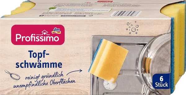 Sundjer PROFISSIMO za pranje posuđa 6kom
