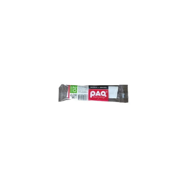 Plastični noževi PAQ 20kom beli
