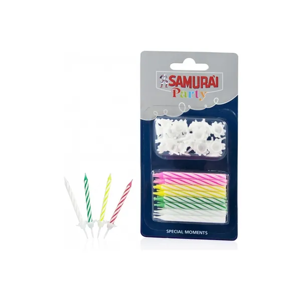 Rođendanske svećice SAMURAI 24kom