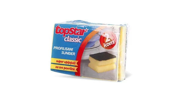 Sundjer TOP STAR abrazivni Classic 2kom