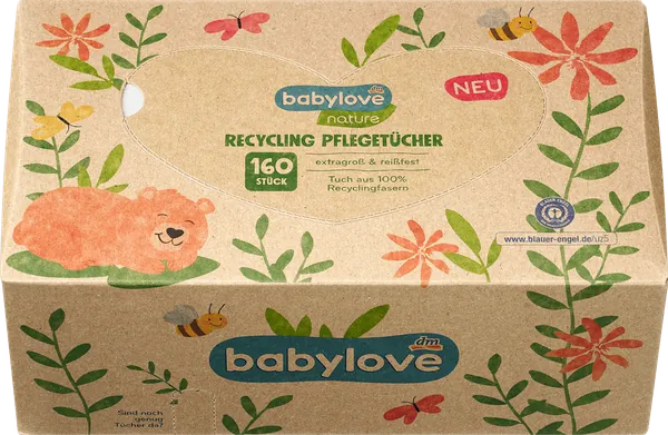 Papirne maramice BABYLOVE nature 160kom