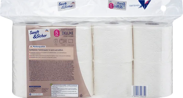 Toalet papir SANFT&SICHER deluxe 5slojeva 8kom