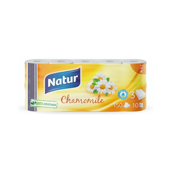 Toalet papir NATUR kamilica 3sloja 10kom