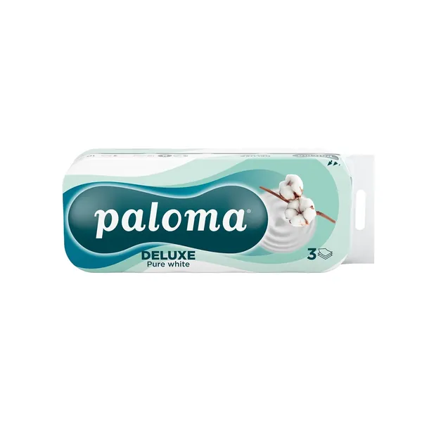 Toalet papir PALOMA troslojni Pure White 10x150