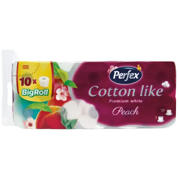 Toalet papir PERFEX cotton peach 3sloja 10kom