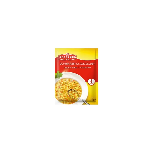 Govedja supa PODRAVKA sa zezdicama 52g
