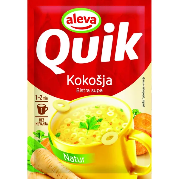 Instant supe QUIK natur bistra kokošija supa 15g