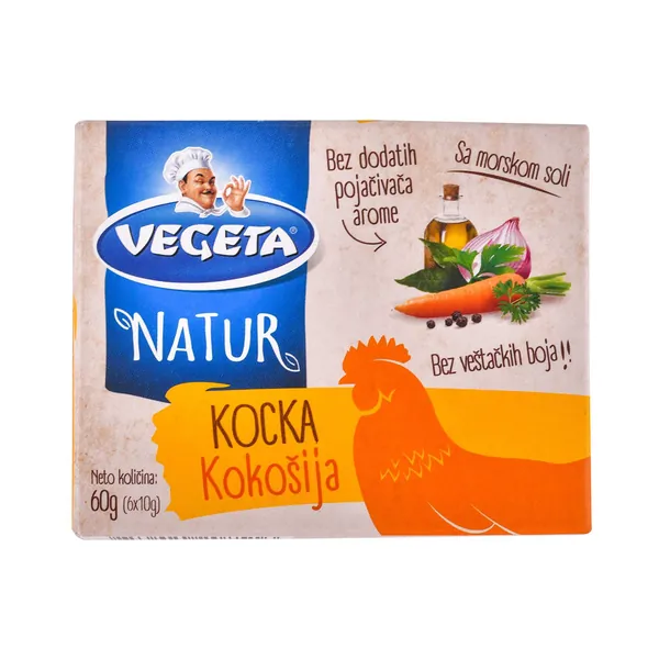 Kokošija kocka VEGETA Natur 60g