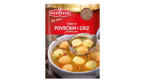 Supa sa knedlama PODRAVKA sa povr.&griz kned. 56g