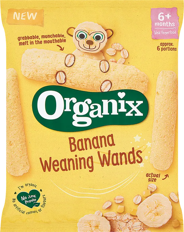 Dečija hrana ORGANIX banana flips 6m+ 25g