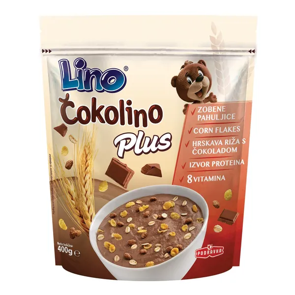 Dečija hrana PODRAVKA Lino Čokolino plus 400g