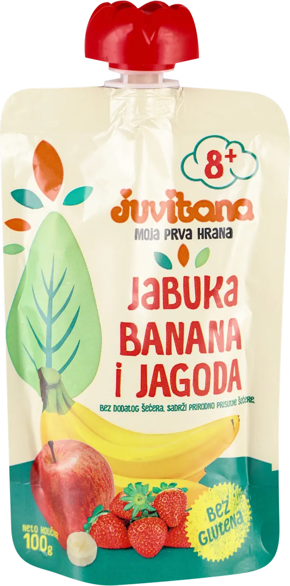 Kašice JUVITANA voćni pire jabuka, banana i jagoda