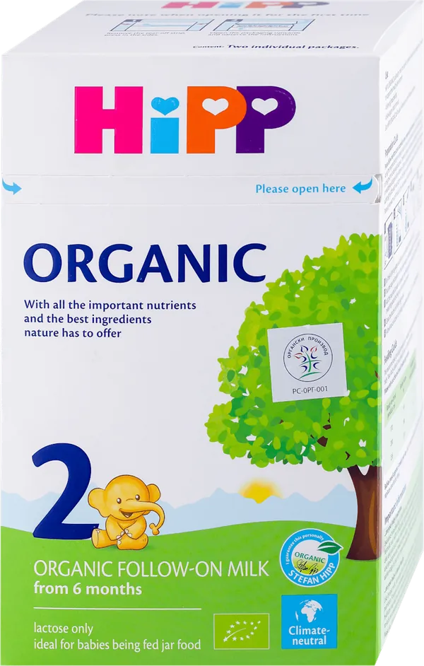 Mleko za bebe HIPP 2 Organic prelazno mleko za odojčad 800g 6M+