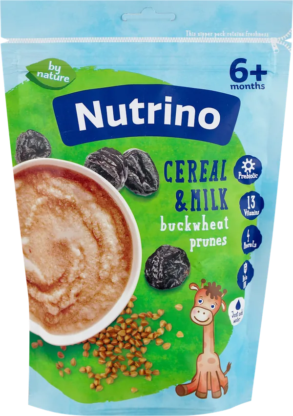 Mlečna kaša NUTRINO heljda suva šljiva 200g