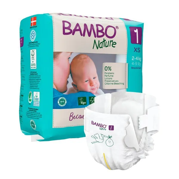 Pelene za bebe BAMBO Nature Eco 1 22kom