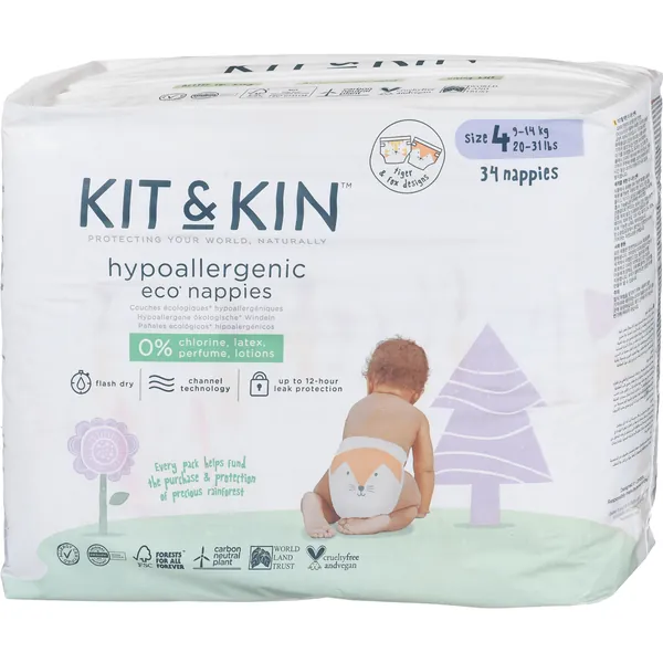 Pelene za bebe KIT&KIN veličina 4 9-14kg 34kom