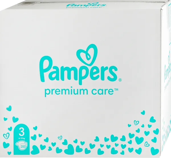 Pelene za bebe PAMPERS Premium care MP 3 200kom