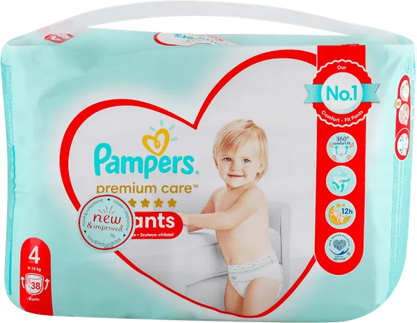 Pelene za bebe PAMPERS Premium pant VP4 Maxi 38 kom