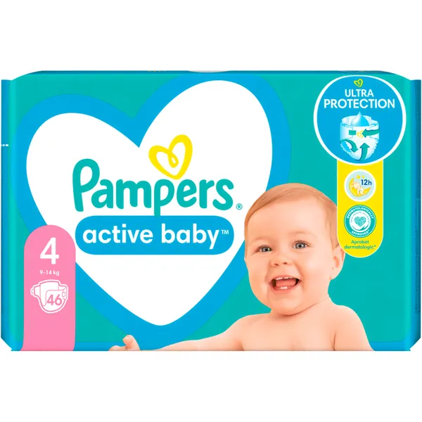 Pelene za bebe PAMPERS active baby 4 46kom