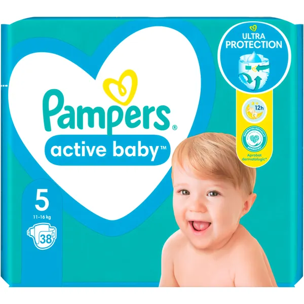 Pelene za bebe PAMPERS active baby 5 38kom