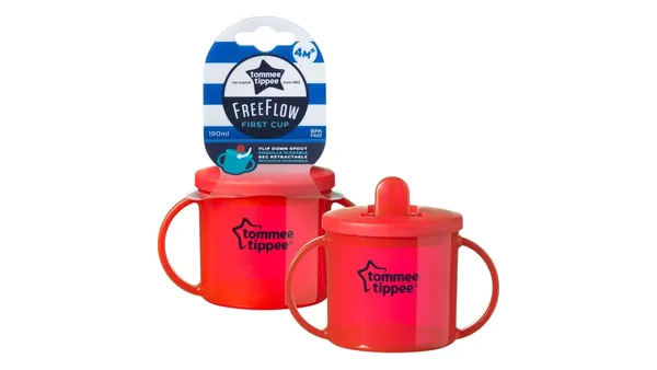 TOMMEE TIPPEE šolja Basic (4m+) 190ml crvena