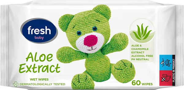 Vlažne maramice FRESH Aleo vera 60kom