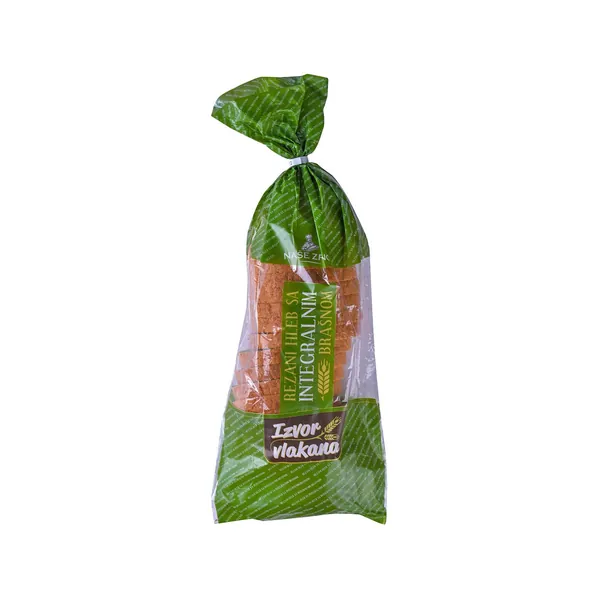 Hleb NAŠE ZRNO sa integralnim brašnom rezani 500g