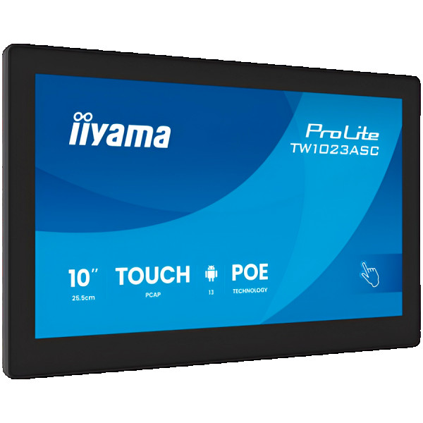 TW1023ASC-B3P 10,1'' Panel-PC with Android 13+GMS, SOC uad-core RK3568 4GB, Storage 32GB, PCAP 10-Points Touch, 280x800, IPS panel, Speakers