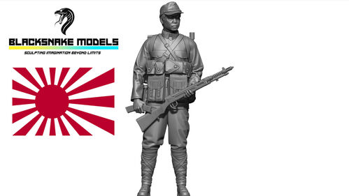 NEW! BlackSnake Model JAP-04 Imperial Japanese Army Light Machine Gunner (1 Figure)
