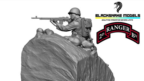 NEW! BlackSnake Model RANGER-01 US WWII Rangers Soldier No.1 - BAR Gunner / Pointe du Hoc 1944 (1 Figure)