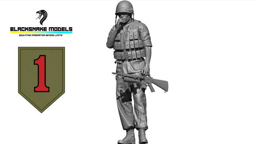 NEW! BlackSnake Model BRO-09 US Vietnam War Big Red One Soldier No.9 (1 Figure)