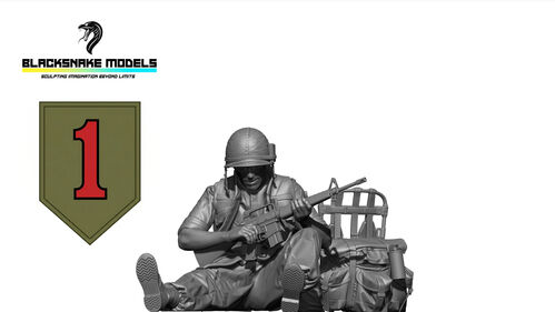 NEW! BlackSnake Model BRO-11 US Vietnam War Big Red One Soldier No.11 (1 Figure)