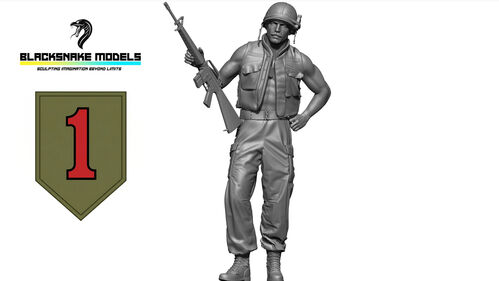 NEW! BlackSnake Model BRO-12 US Vietnam War Big Red One Soldier No.12 (1 Figure)