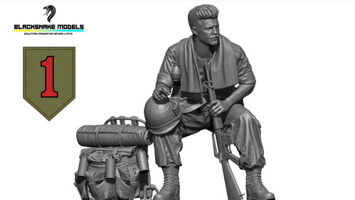 NEW! BlackSnake Model BRO-14 US Vietnam War Big Red One Soldier No.14 (1 Figure)