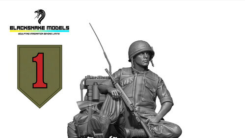 NEW! BlackSnake Model BRO-15 US Vietnam War Big Red One Soldier No.15 (1 Figure)