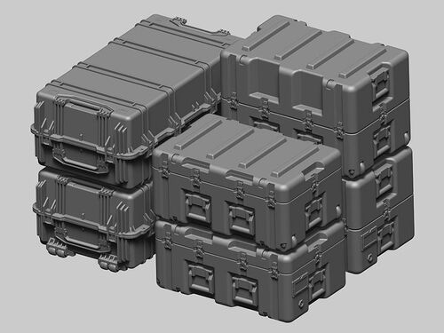 NEW! Legend LF1463 Military Storage Cases Collection 3 (3D-Printed)