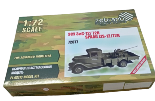Zebrano 72077 Soviet WWII SPAAG ZiS-12 / 72K (Limited Edition)