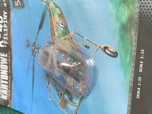 NEW! Modelarstwo kartonowe S-105 Sikorsky R-4 B / HNS-1 - Oszklenie Kabiny