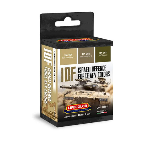 NEW! Life Color CT01 Israeli Defence Force AFV Colors