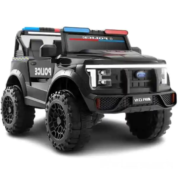 Dzip za decu polis 12v 2motora rc MB 0345 CRNA