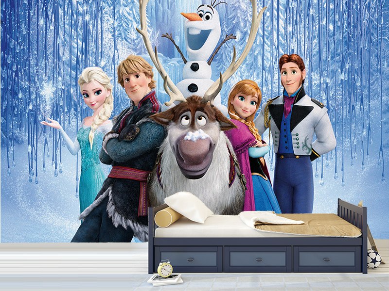 Frozen družina u ledenoj šumi