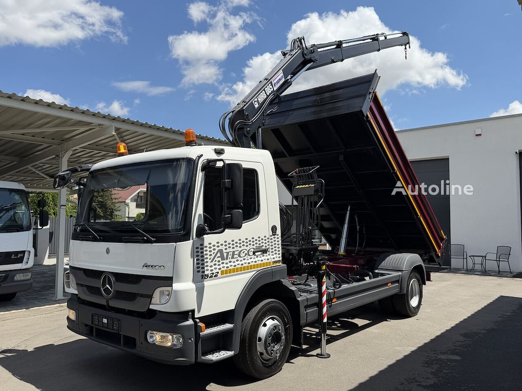 Mercedes-Benz Atego 1522 KIPPER with CRANE HIAB TROJSTRANNÝ SKLÁPAČ HYDRAULICK kiper