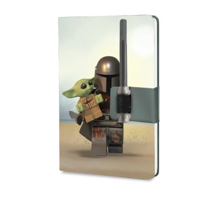 Lego Star Wars sveska sa gel olovkom u obliku svetlosne sablje: Mandalorac ( 53688 )