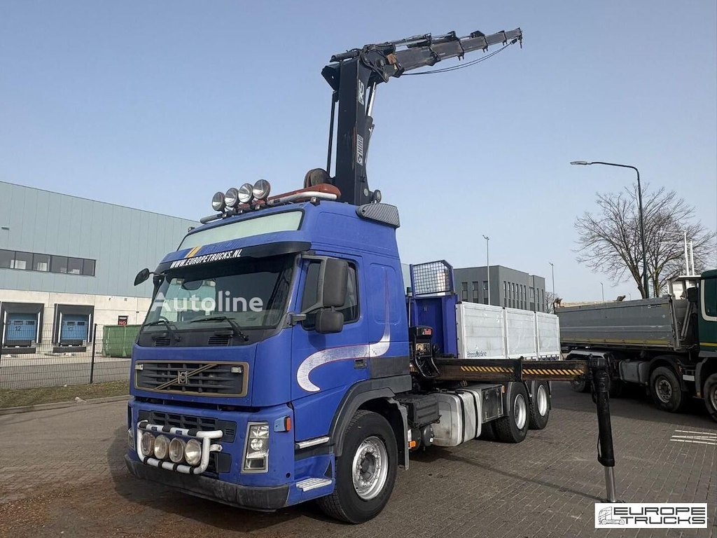 Volvo FM12.420 Full Air - Manual - Hiab XS244 kamion s ravnom platformom
